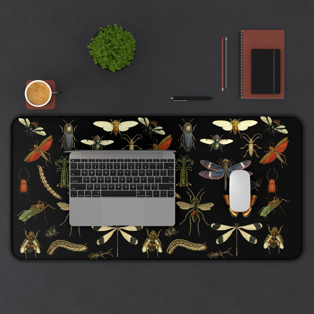 Insect Desk Mat, Gothic Desk Mat, Creepy Desk Mat, XL Desk Mat ...