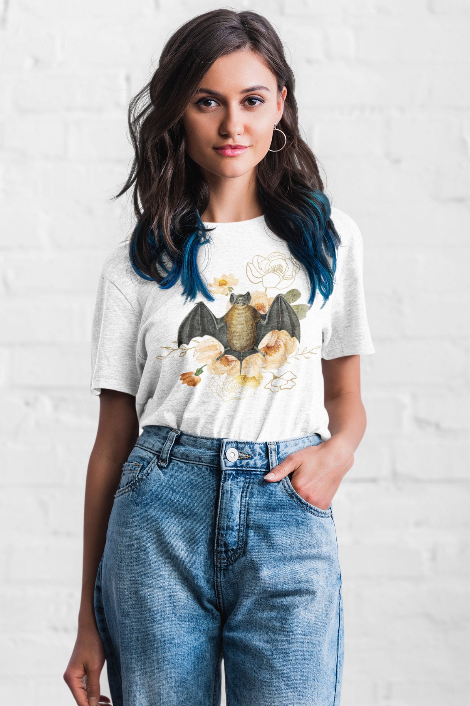 Bat Tshirt, Goblincore Aesthetic, Bat Shirt, Dark Cottagecore, Bat ...