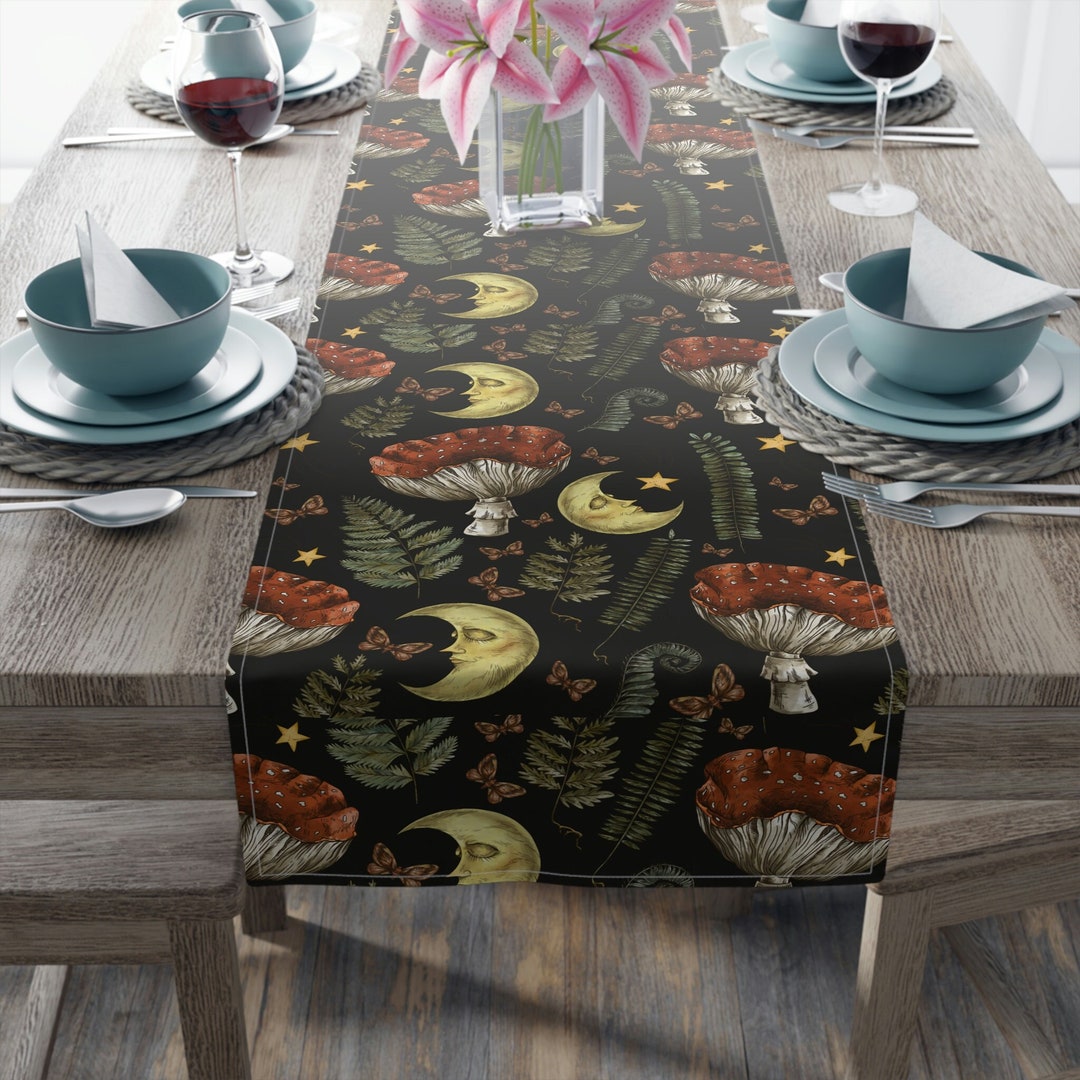 Witchy Tablecloth, Witch Kitchen Decor, Witch Kitchen, Table Runner ...