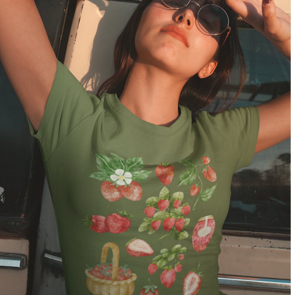 Strawberry Tshirt Strawberry Shirt Strawberry T-shirt - Etsy
