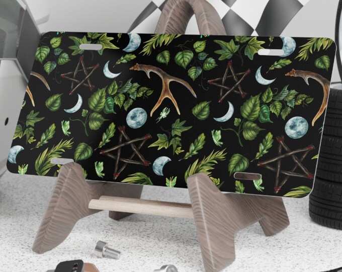 Pastel Goth License Plate, Spooky Unicorn Front License Plate, Witchy ...