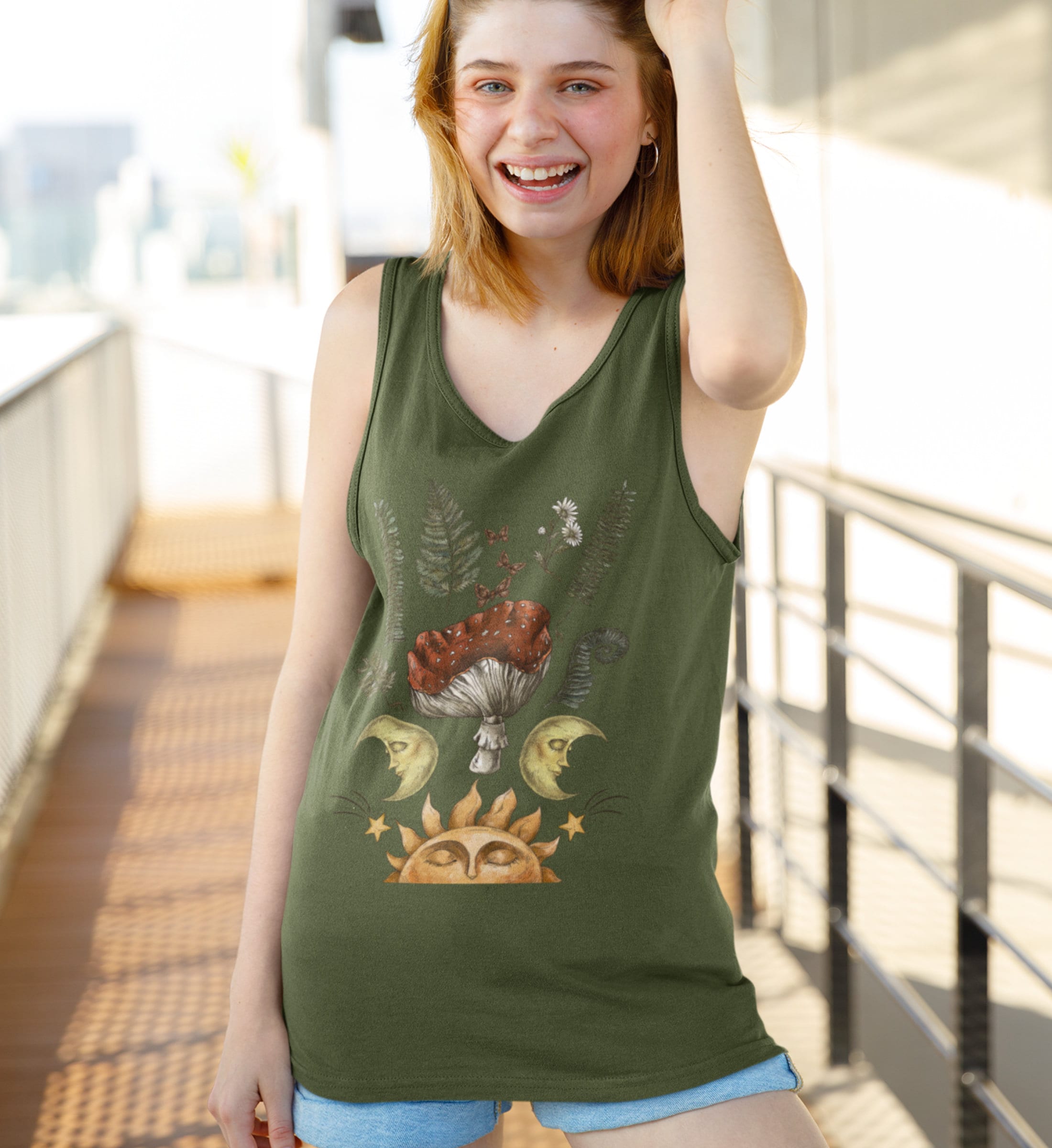 Witch Tank Top, Green Witch, Witchy Clothes, Aesthetic Tank, Dark ...