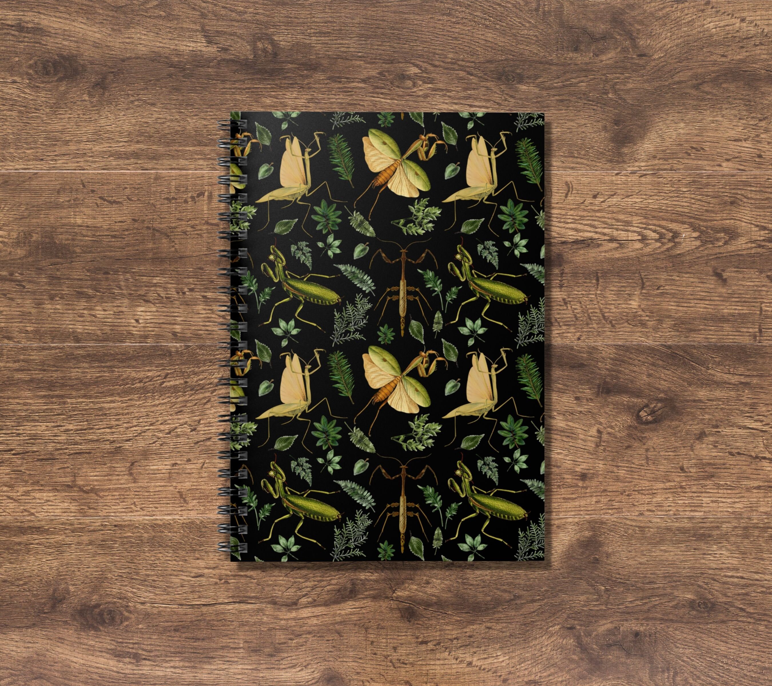 Praying Mantis Journal, Praying Mantis Notebook, Botanical Journal ...