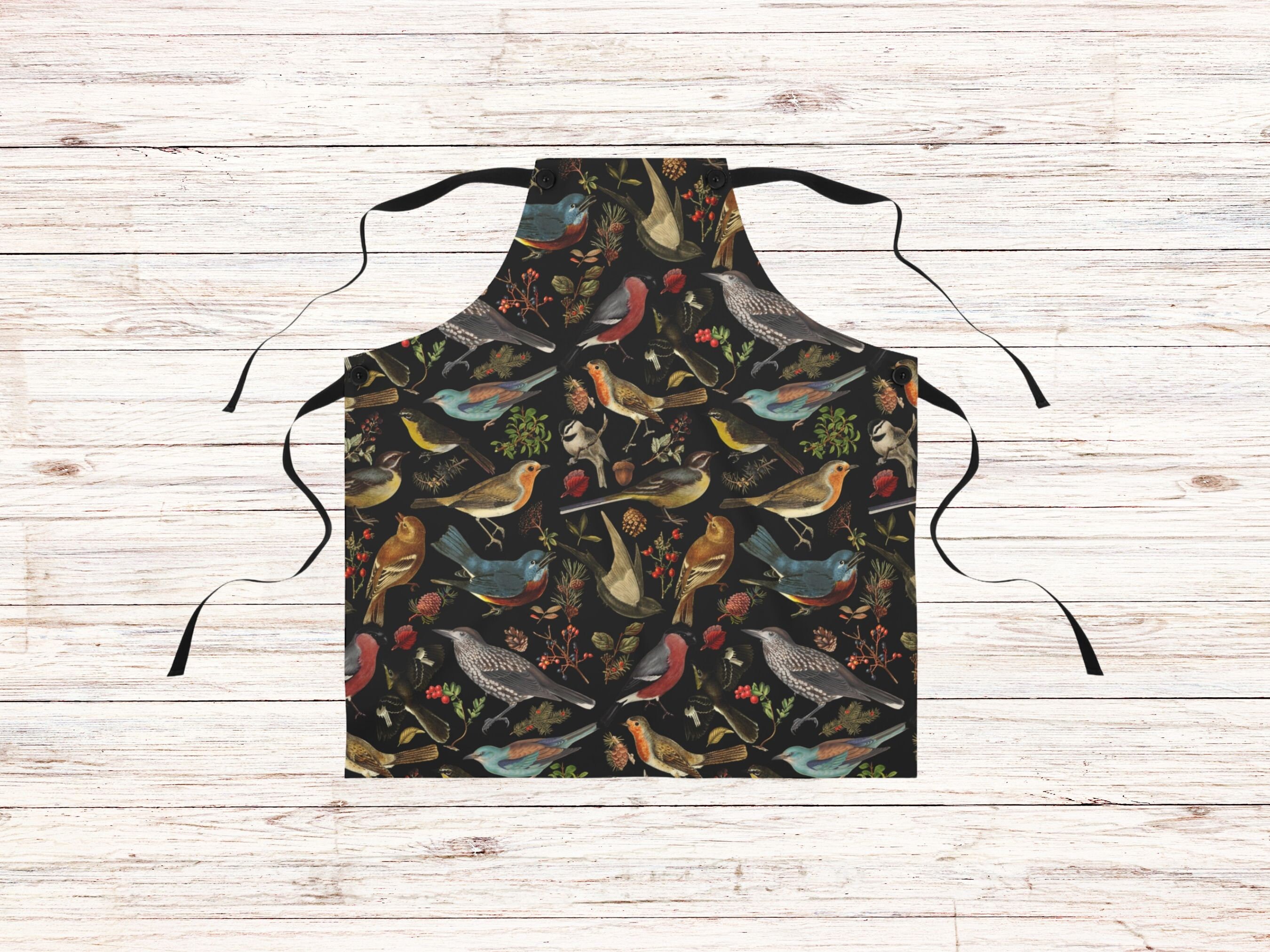 Birds Apron, Bird Decor, Aprons for Women, Cooking Apron, Apron for ...