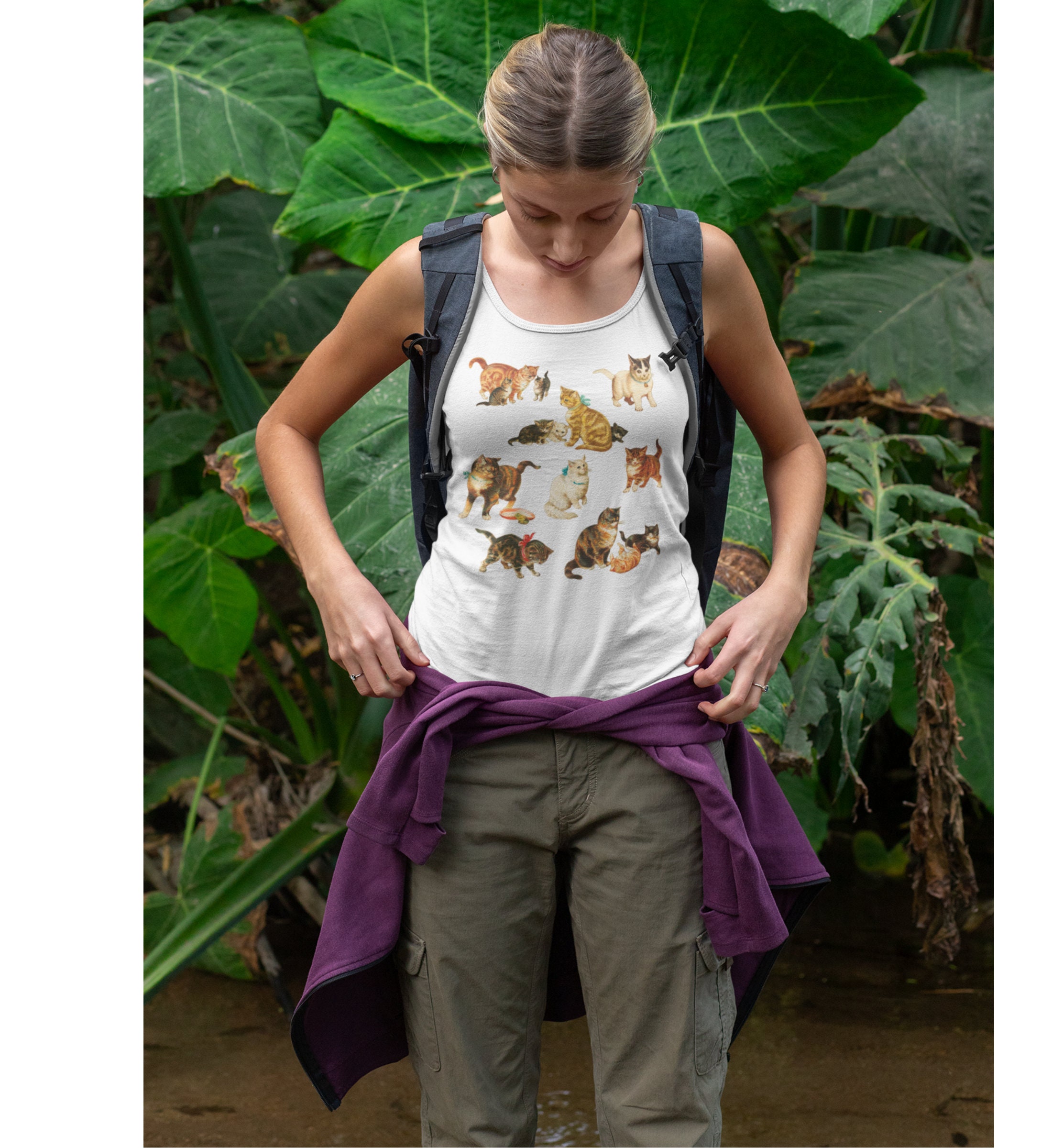 Cat Tank Top Cottagecore Clothing Cottagecore Tank Top - Etsy