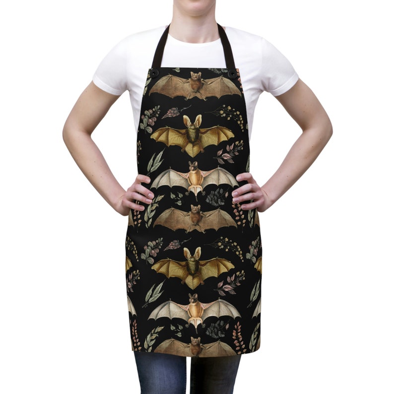 Bat Apron Kitchen Apron Dark Cottagecore Decor Forestcore - Etsy