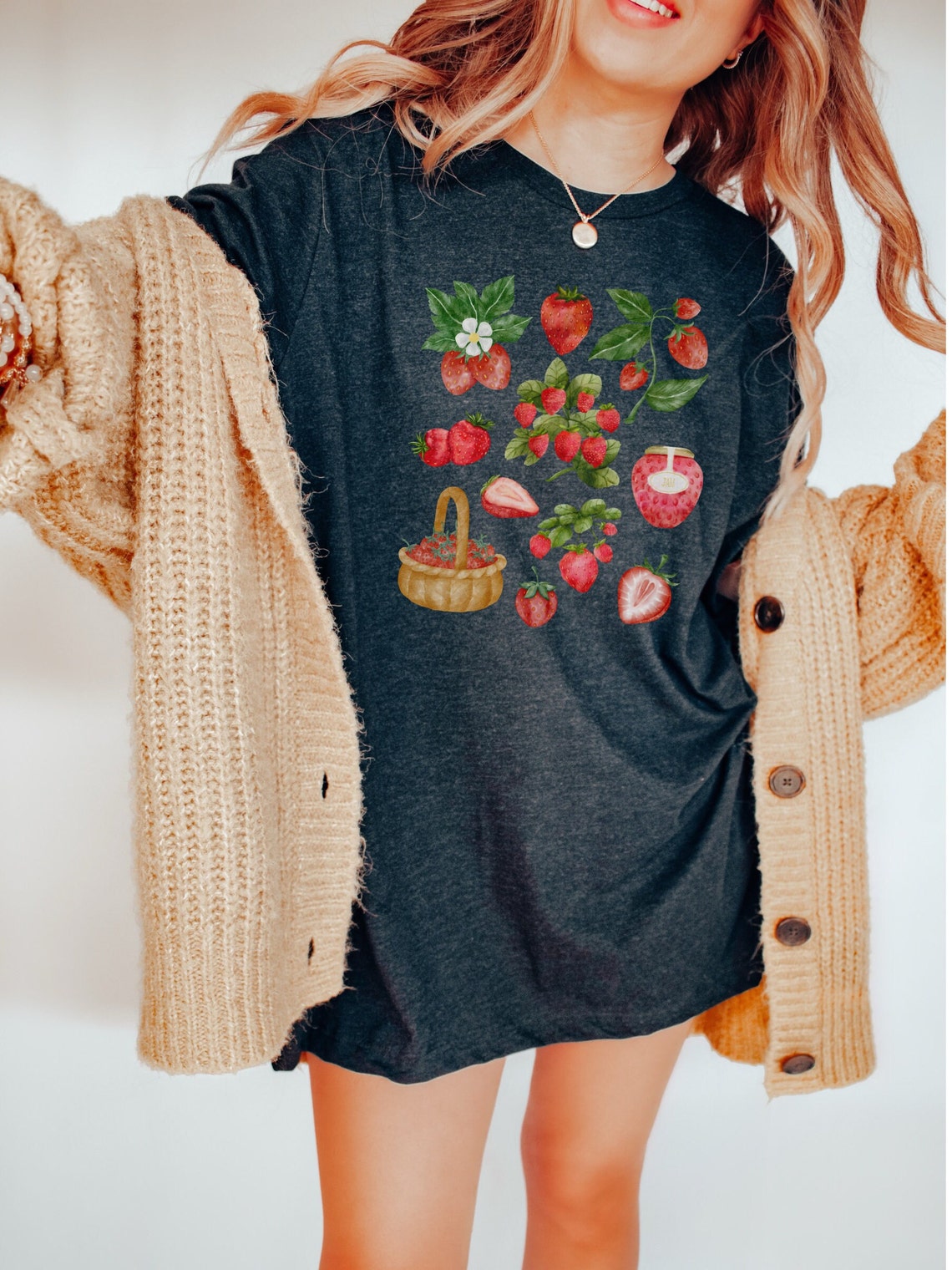 Strawberry Tshirt Strawberry Shirt Strawberry T-shirt - Etsy