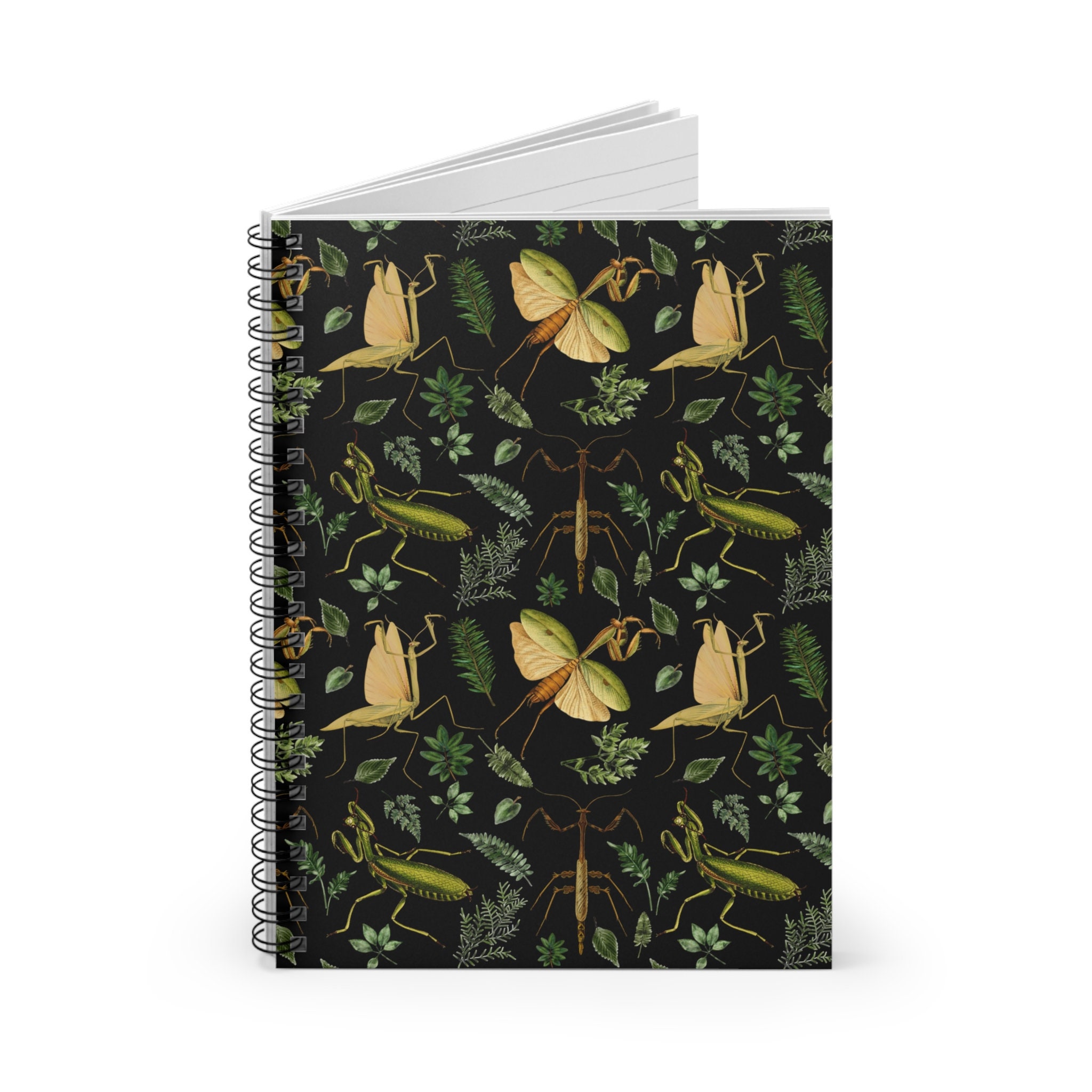 Praying Mantis Journal, Praying Mantis Notebook, Botanical Journal ...
