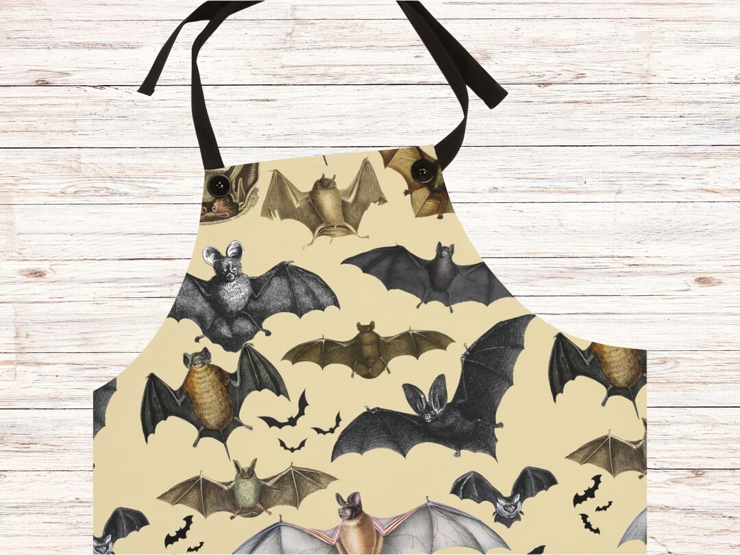 Bats Apron, Gothic Apron, Aprons for Women, Cooking Apron, Apron for ...
