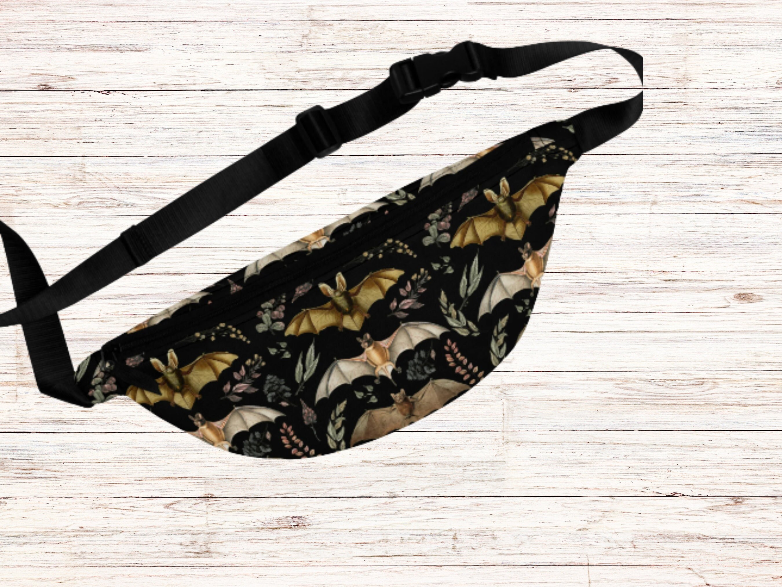 Bats Fanny Pack, Gothic Waist Belt, Belt Bag, Bat Bag, Dark Cottagecore ...