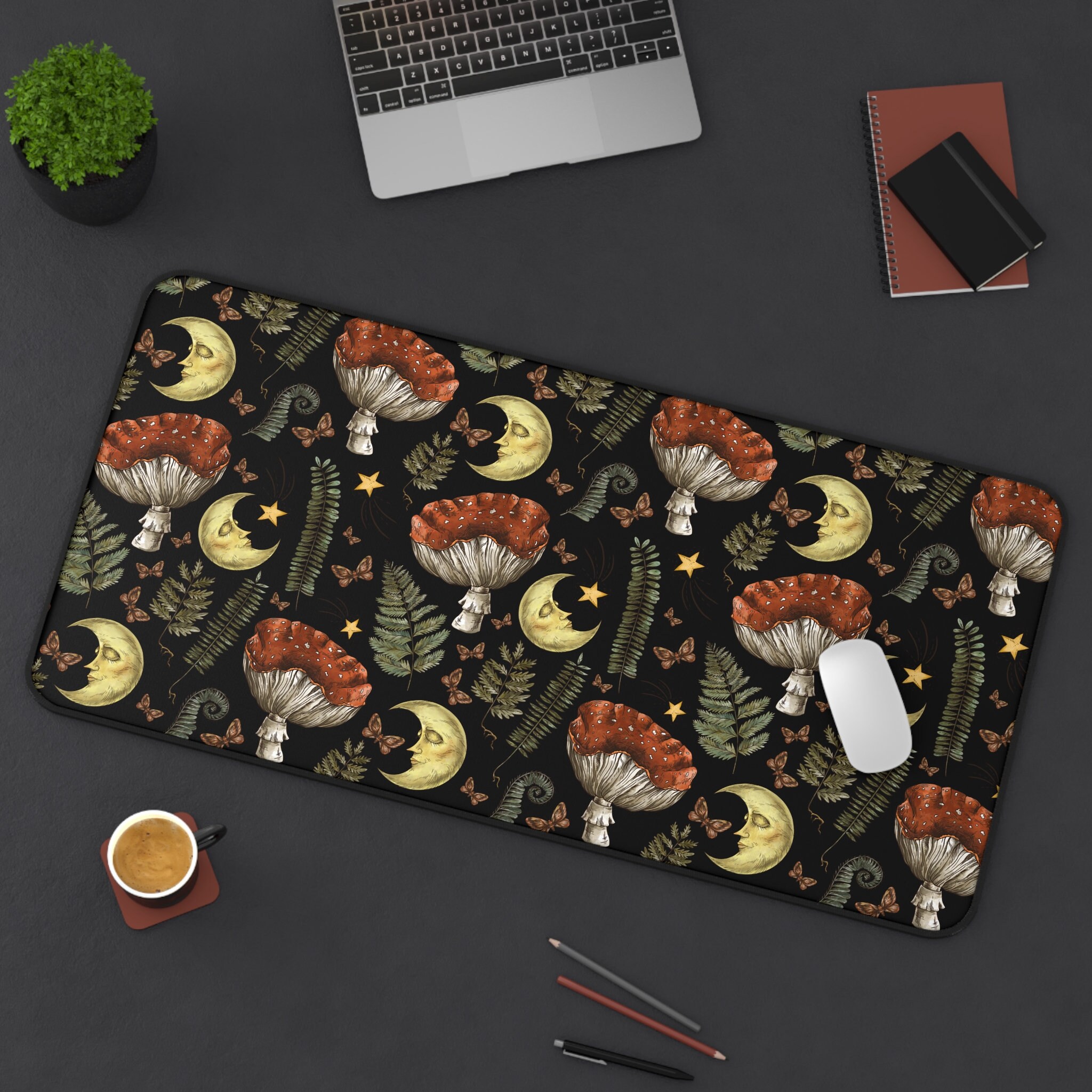 Witchy Desk Mat, Celestial Desk Mat, Witch Desk Accessories, Dark ...