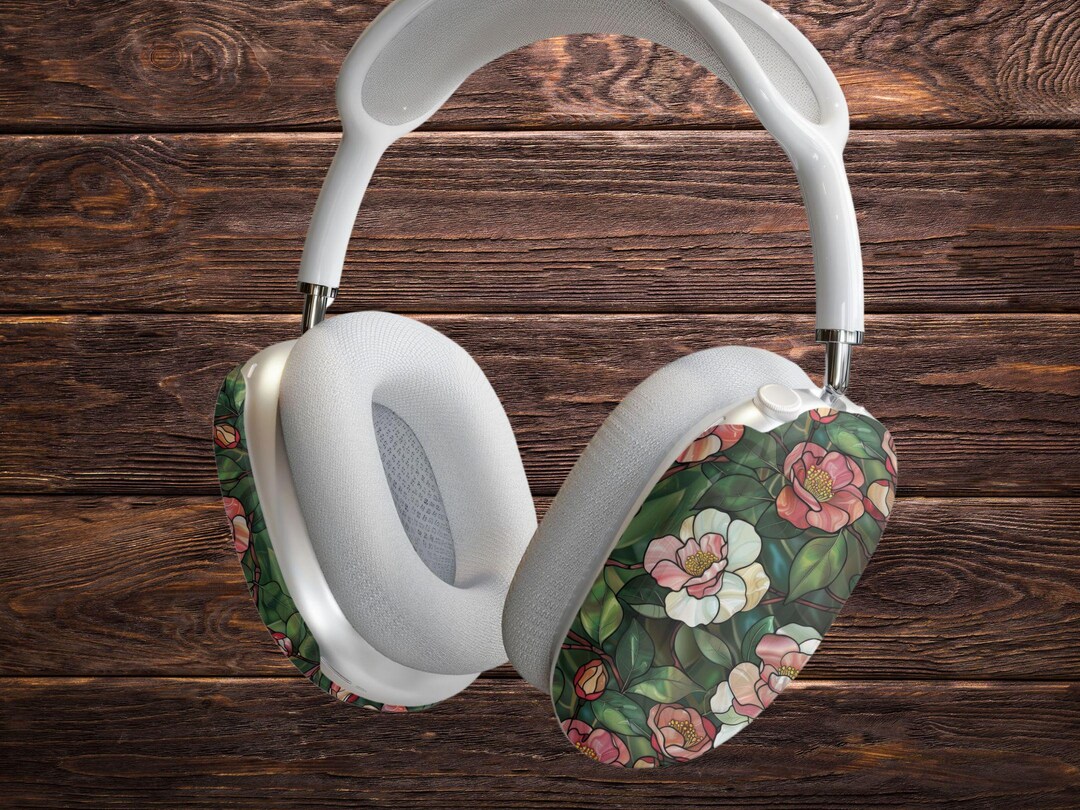 Floral Stain Glass AirPod Max Covers, Floral AirPod Max Cover, Trees ...