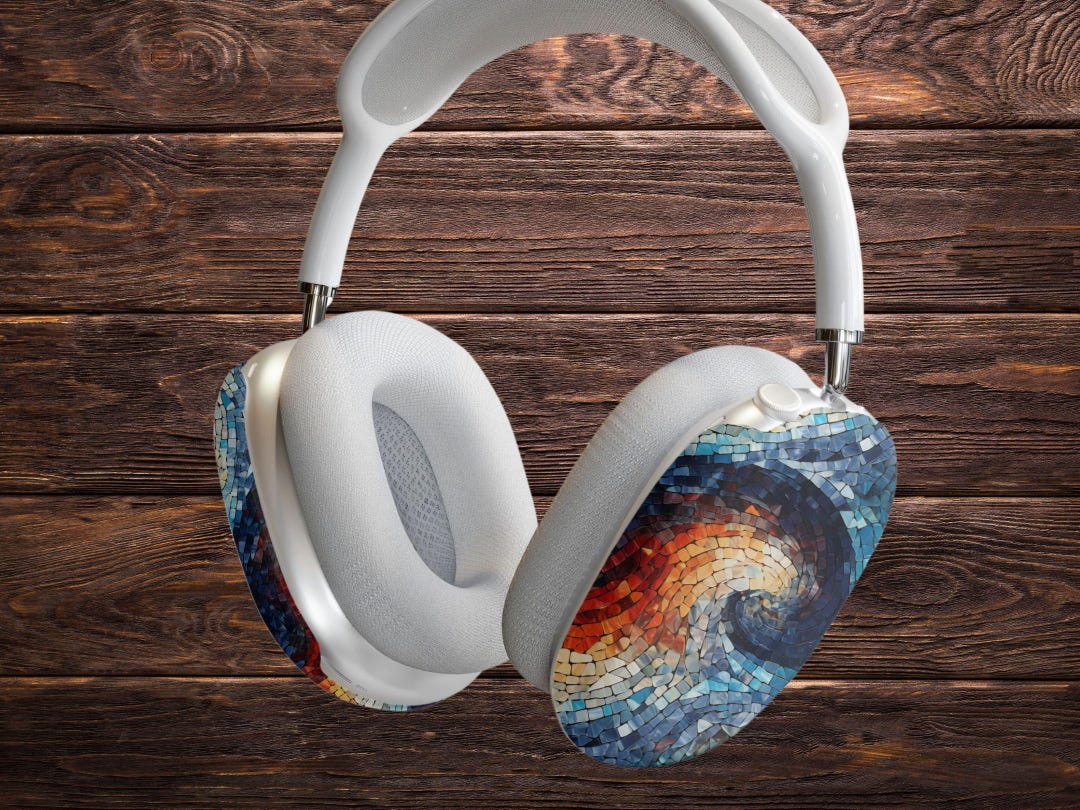 Beach Glass Mosaic AirPod Max Covers, Mosaic AirPod Max Cover, Trees ...