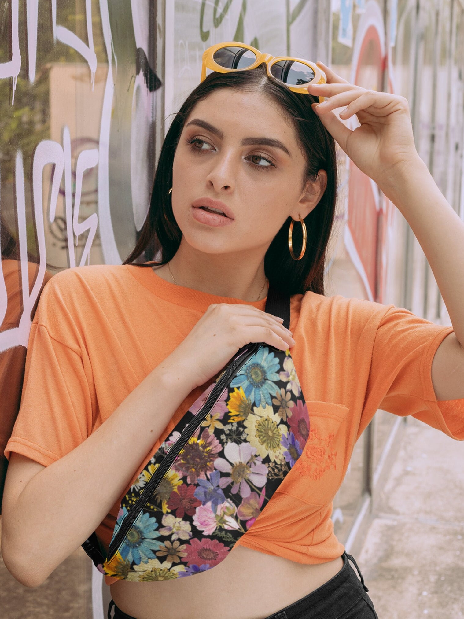 Pressed Flowers Fanny Pack, Floral Fanny Pack, Floral Belt Bag ...