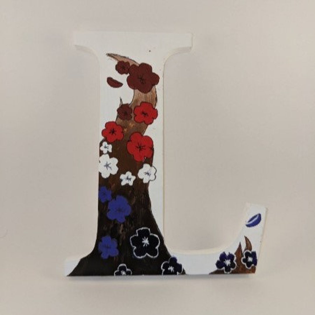 Cute Colorful Cherry Blossom Letter Desk or Nightstand Decoration - Etsy