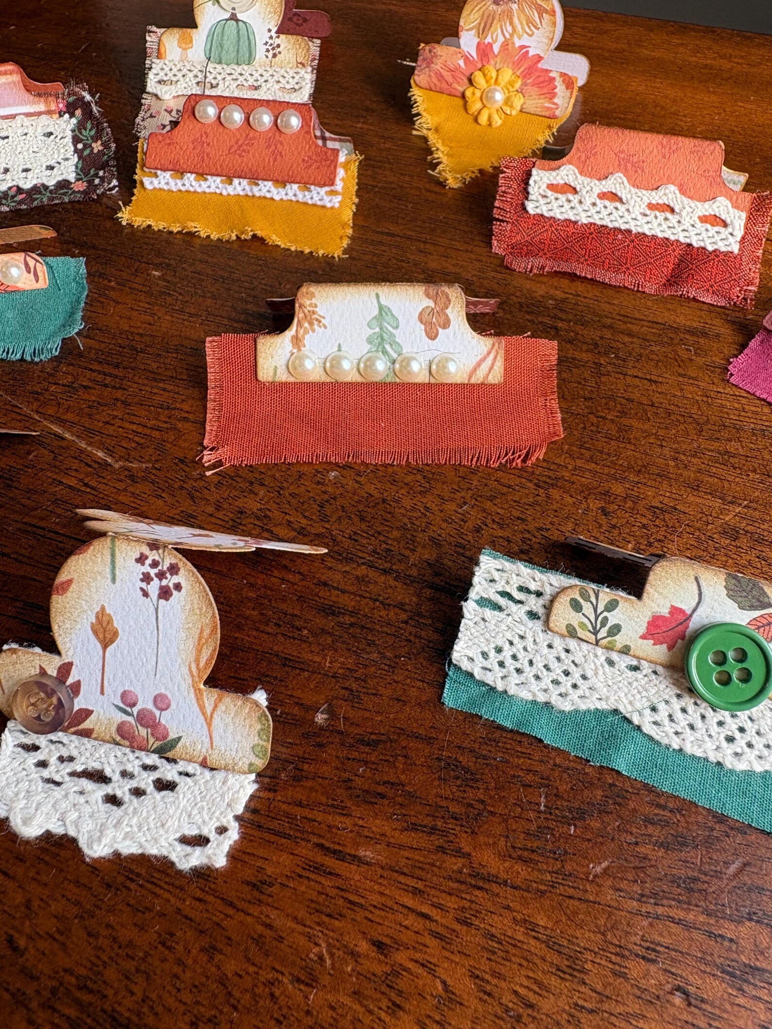 Set of 8 Embellished Paper Tabs for Junk Journaling, Scrapbooking, and ...