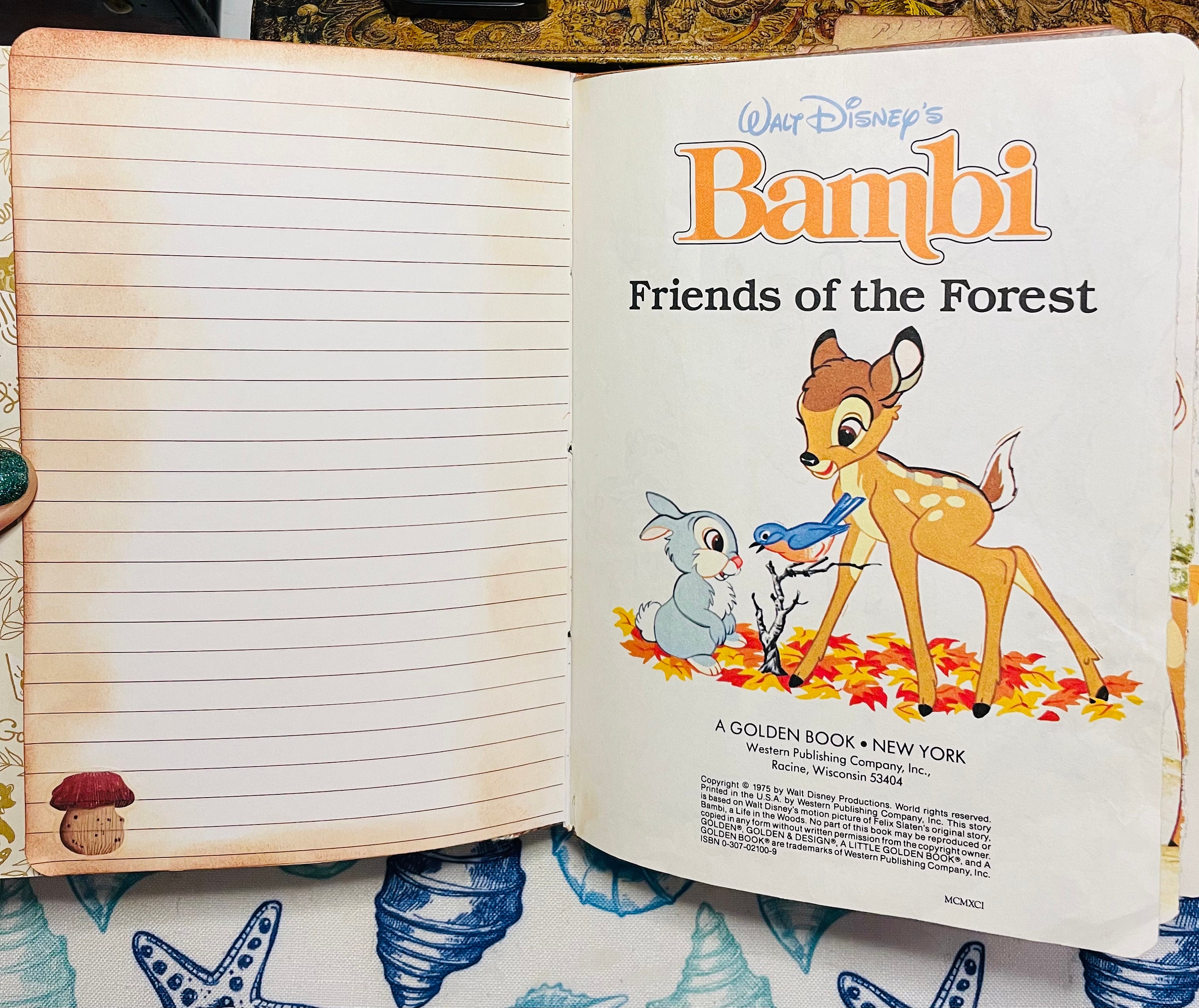 Little Golden Book Bambi Junk Journal/scrapbook/memory Book - Etsy