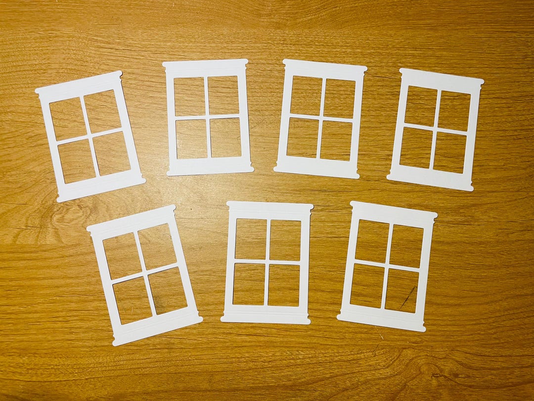 Set of 7 Die Cut Windows - Etsy