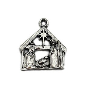 20, 50, 100 Nativity Charms, Bulk, Manger Charms, Pendants, Antique ...