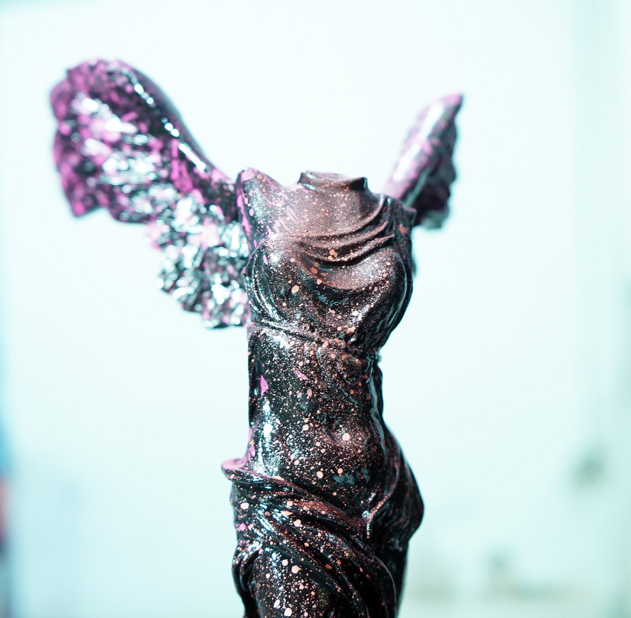 Ancient Greek Winged Victory Statue, Street Art Sculpture, Street Art ...