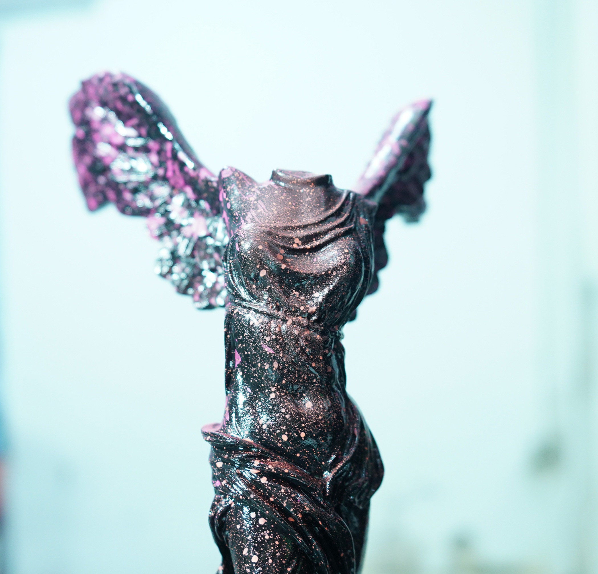 Ancient Greek Winged Victory Statue, Street Art Sculpture, Street Art ...