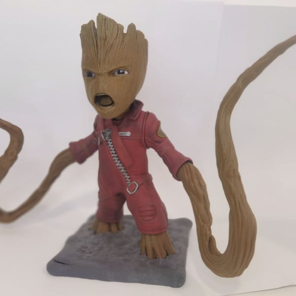 3d Printed Groot Hand Painted - Etsy