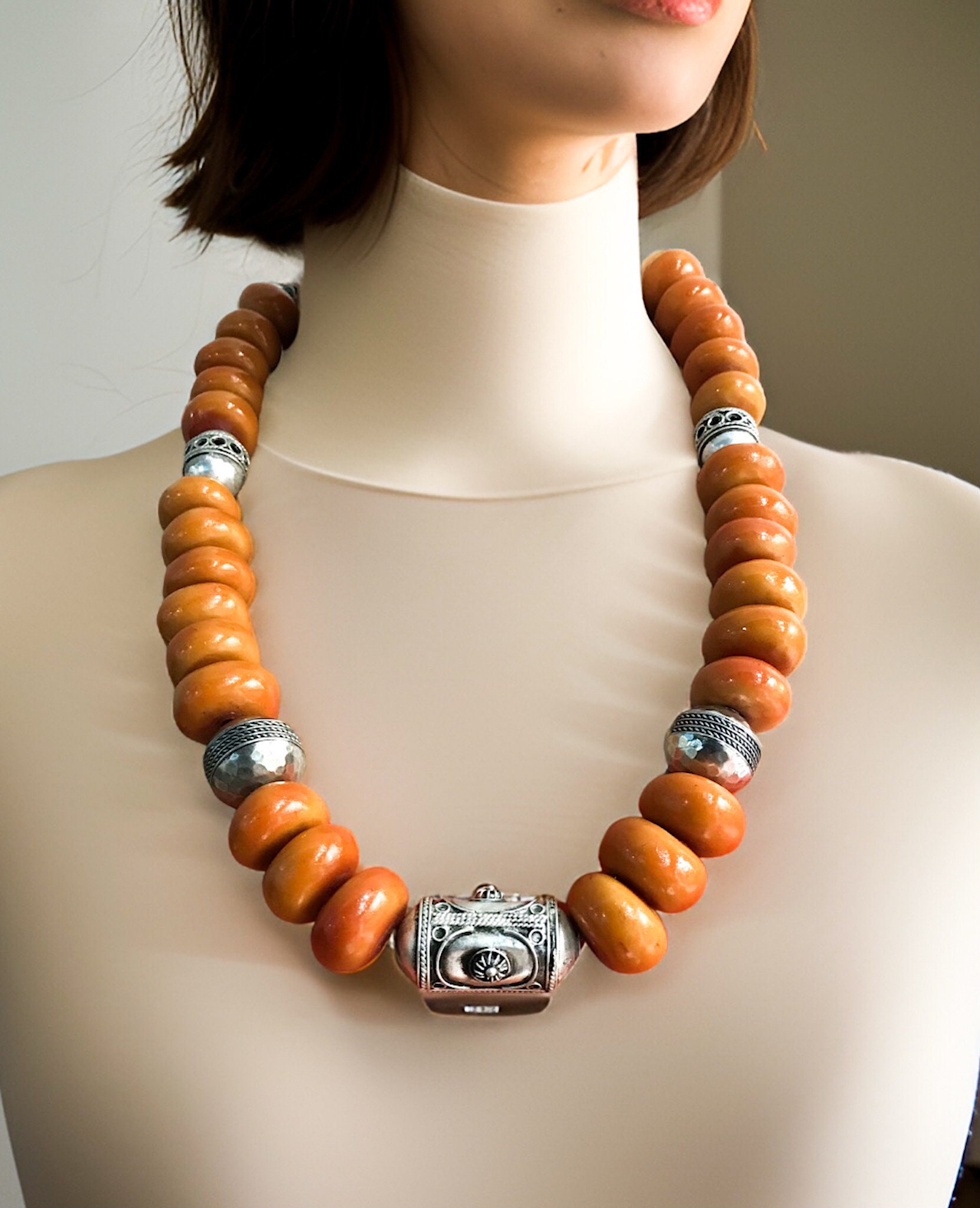 Antique Moroccan Berber Necklace, Necklace Unique, Tribal Ethnic ...