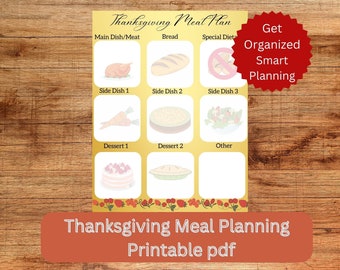 Printable Weekly Meal Plan & Grocery List Bundle 10 Designs - Etsy