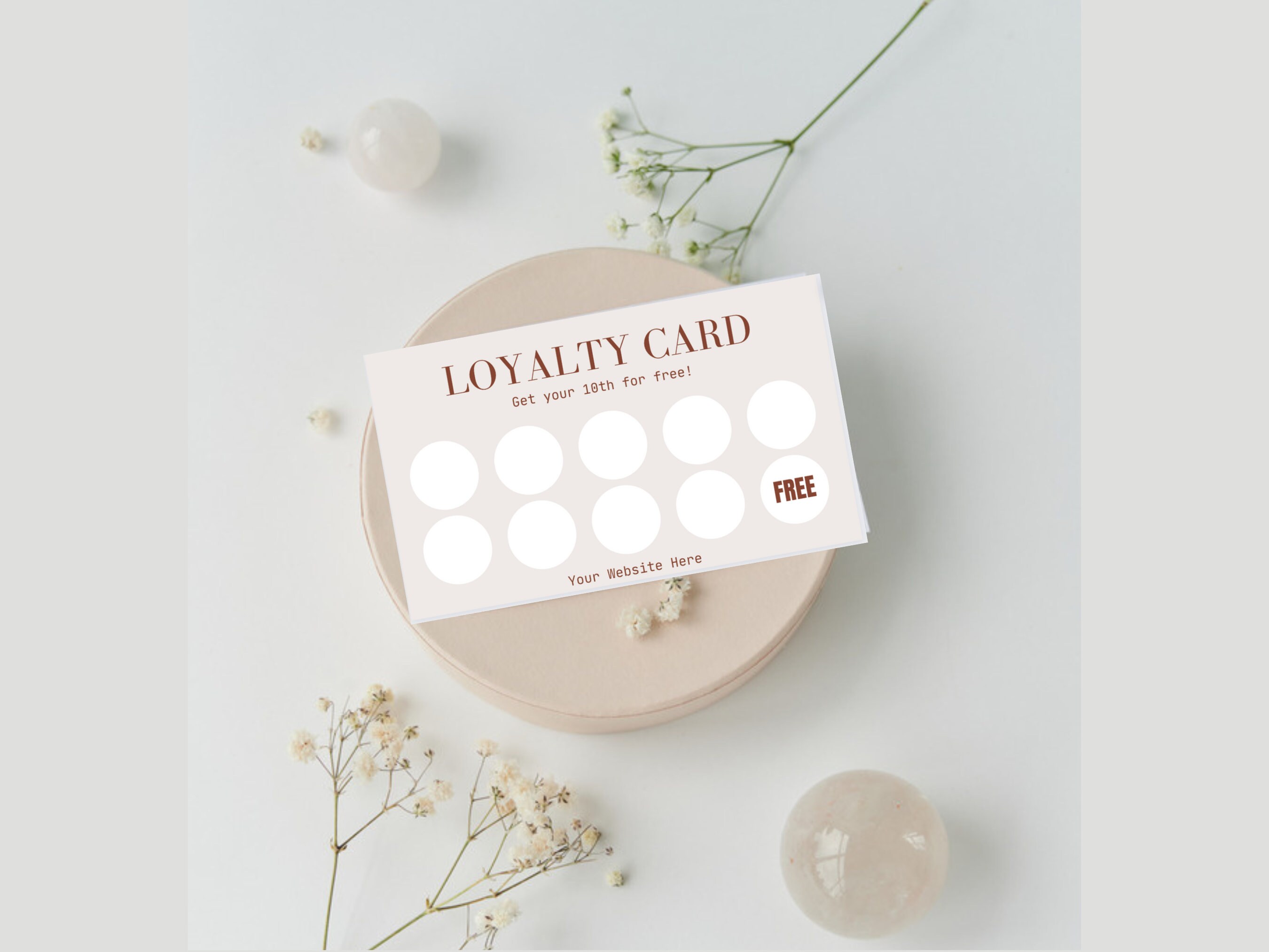 Business Loyalty Cards, Customizable/editable, Loyalty Card, Punch Card ...