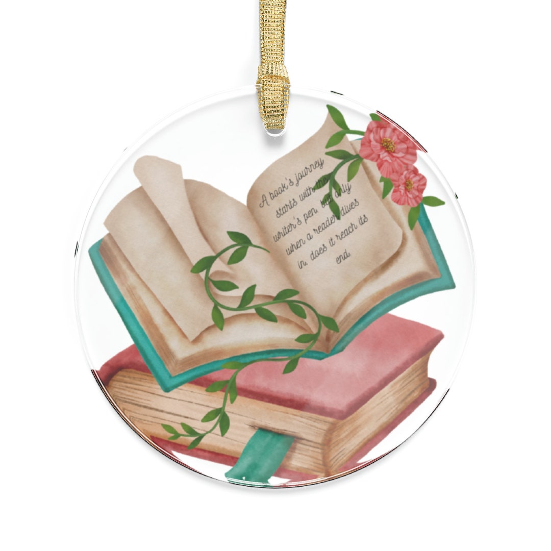 Book Ornament, Book Club Ornament, Bulk Ornaments, Book Lover Gift ...