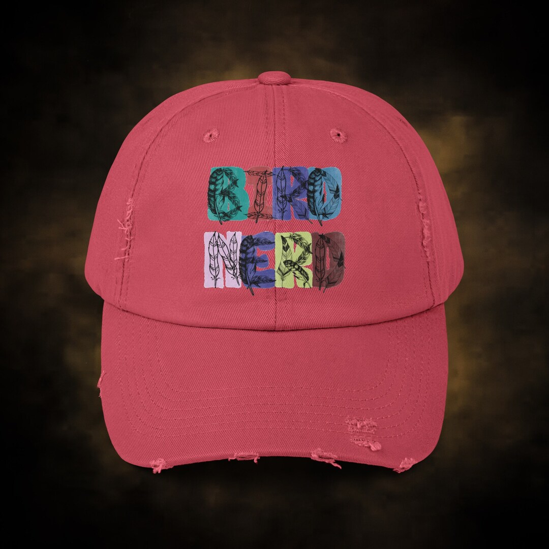 Bird Nerd Hat, Distressed Cap, Bird Lovers Hat, Bird Watchers Hat, Gift ...