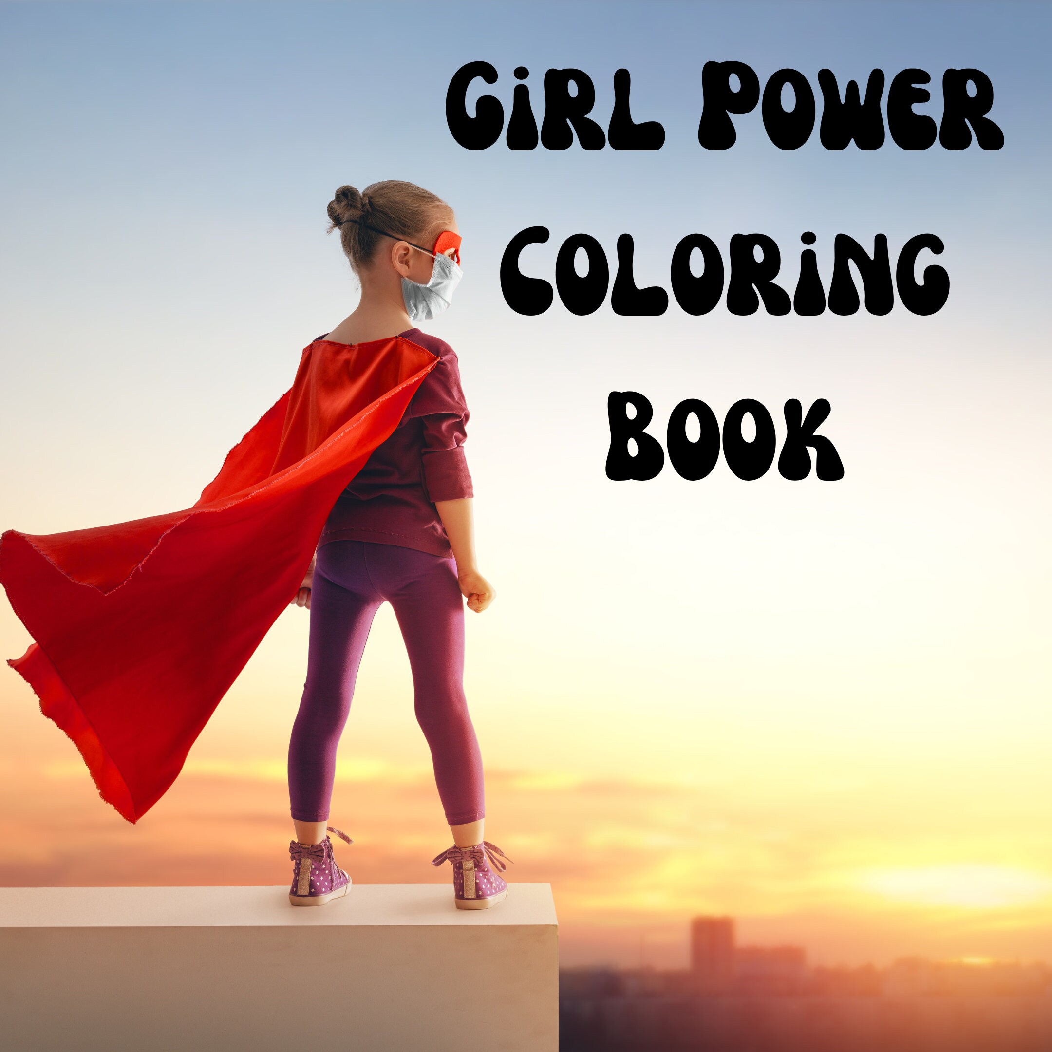 Womans Coloring Book, Teens Coloring Book, Girl Power Coloring Book ...