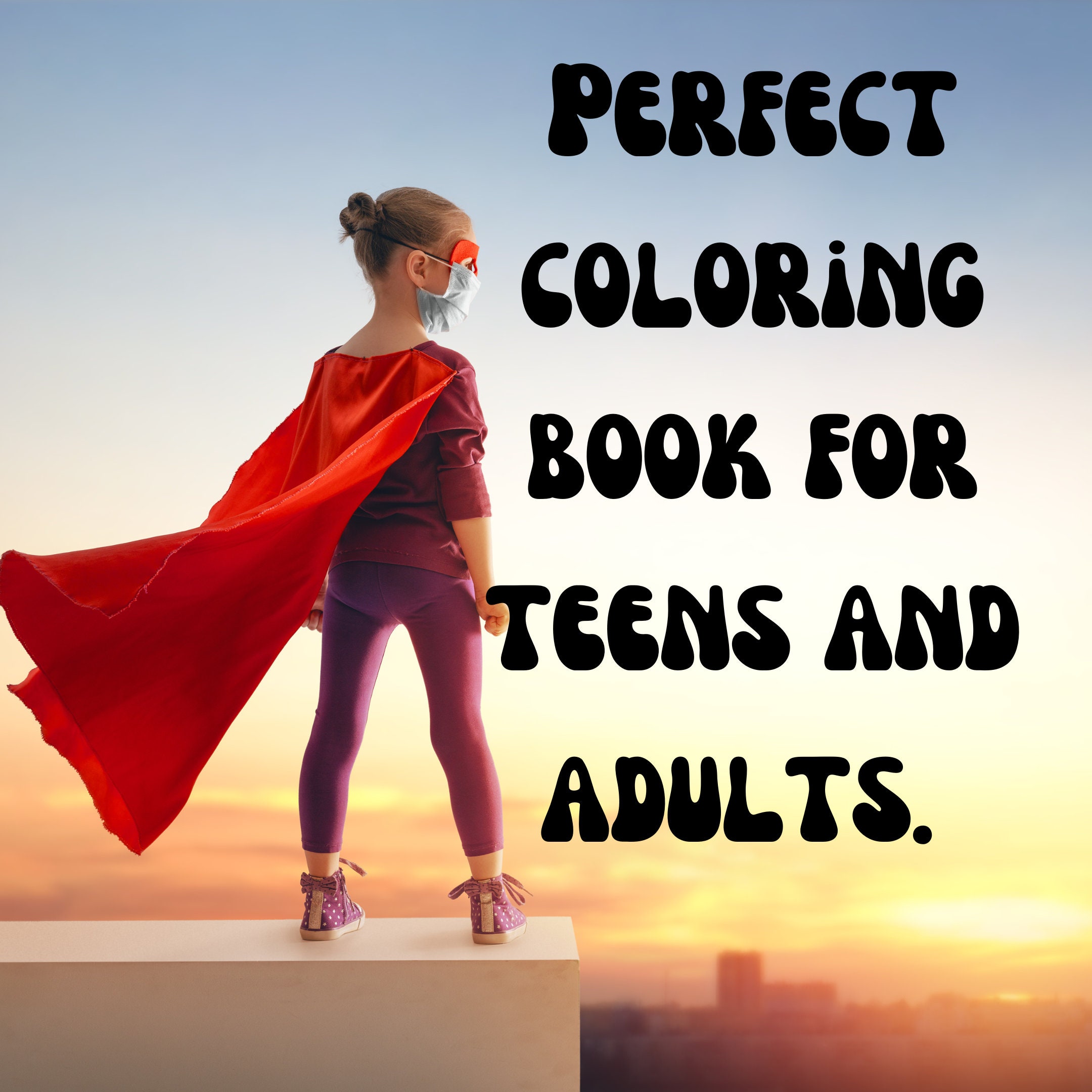 Womans Coloring Book, Teens Coloring Book, Girl Power Coloring Book ...