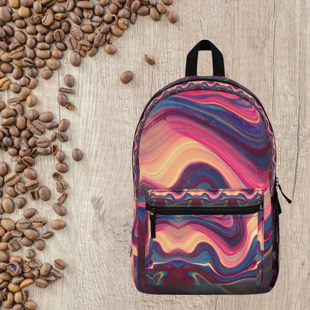 Bohemian Backpack, BOHO Backpack, Tie Dye Backpack, Abstract Backpack ...