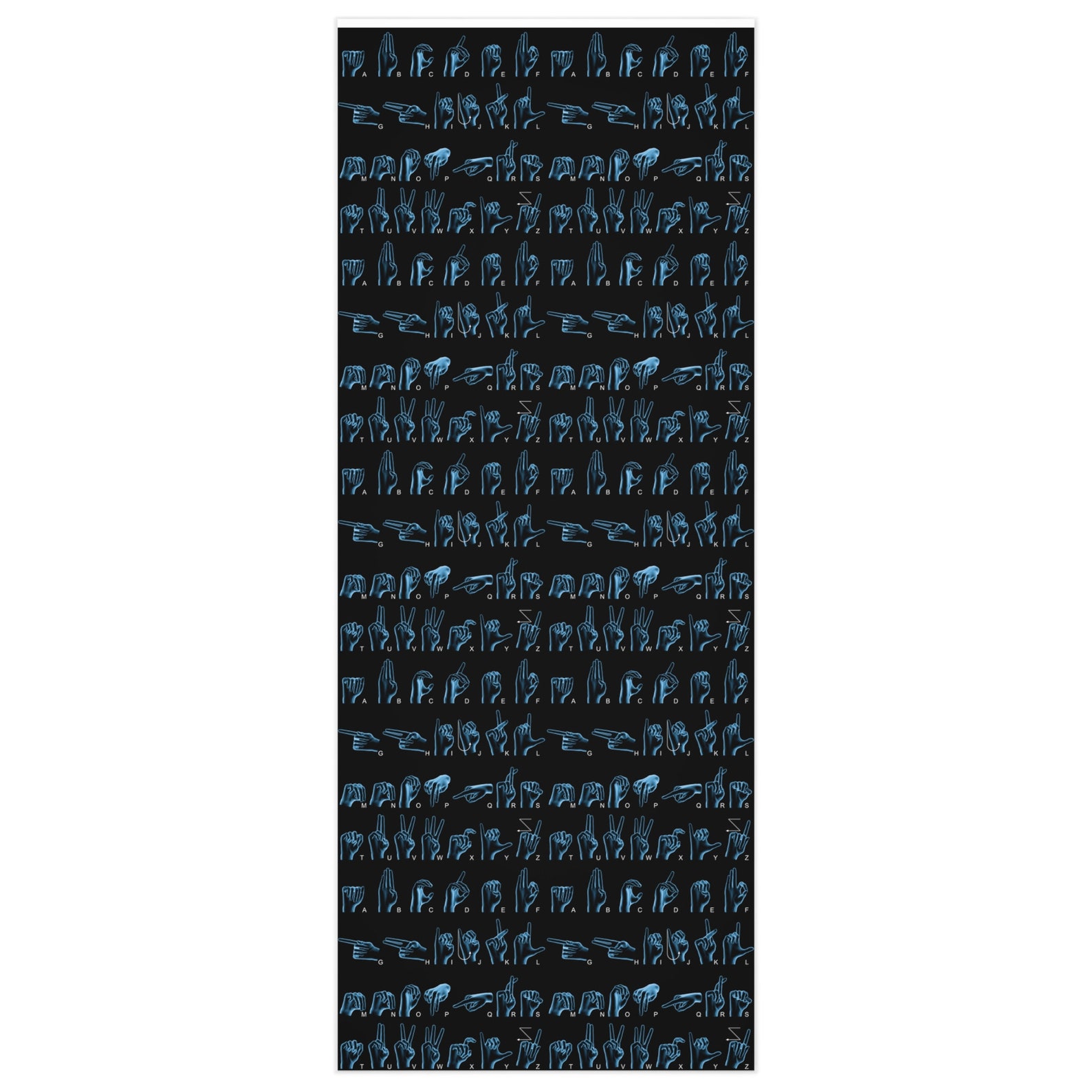ASL Wrapping Paper, ASL Gifts, ASL Alphabet, Deaf Pride, Deaf Proud ...