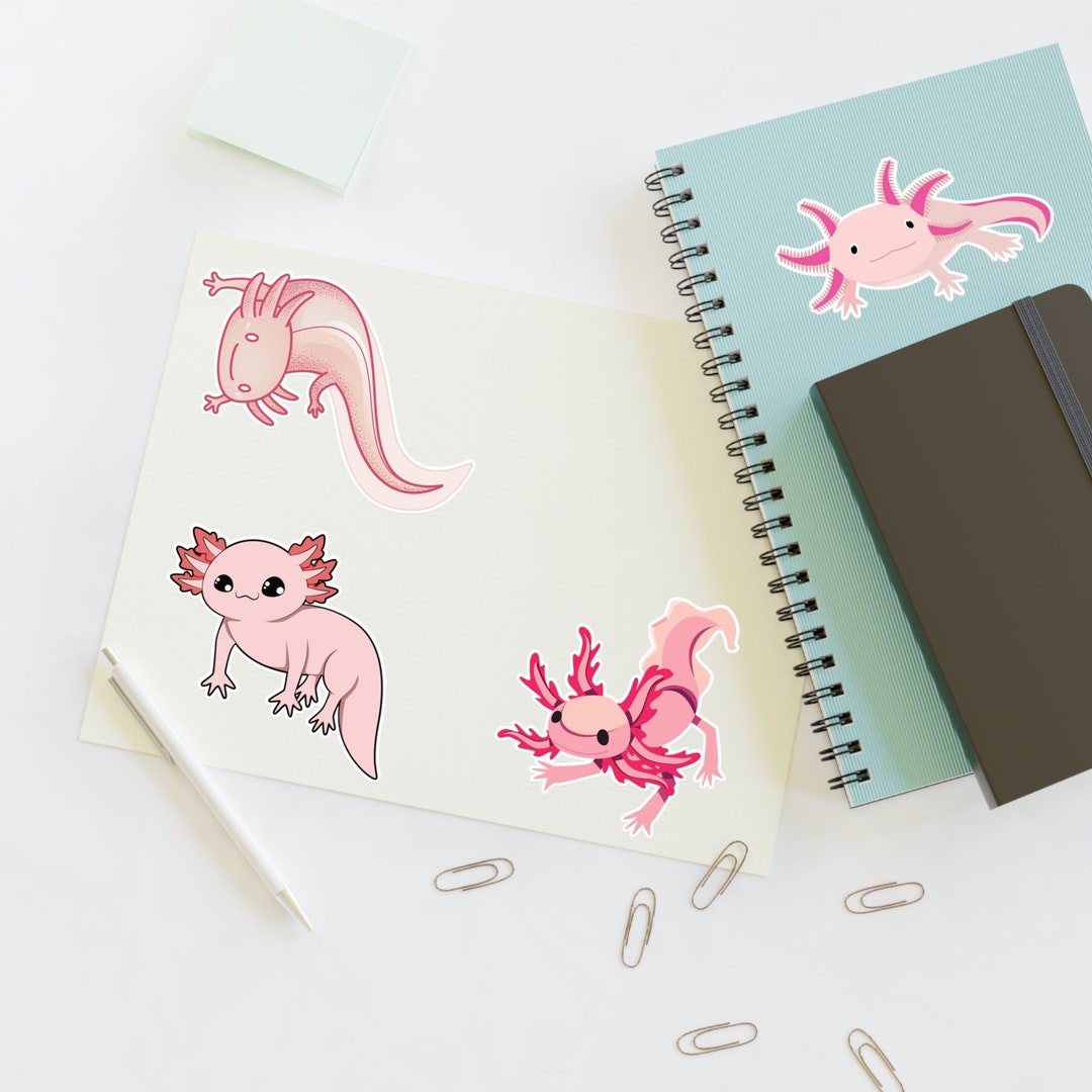 Axolotl Stickers, Axolotl, Funny Axolotl, Axolotl Laptop Stickers ...