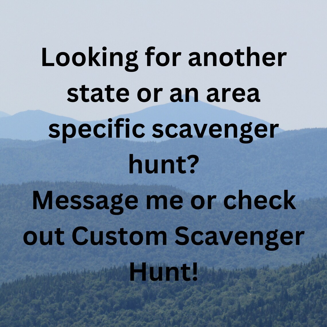 Printable Vermont Scavenger Hunt, Vermont Scavenger Hunt Game ...