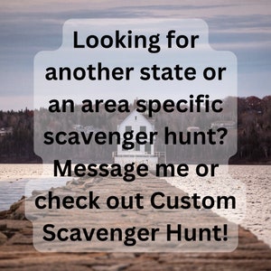 Printable Maine Scavenger Hunt, Maine Scavenger Hunt Game, Engaging ...