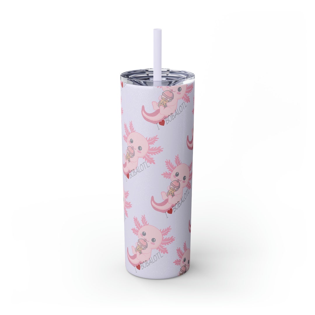 Axolotl Tumbler, Boba Tea, Bubble Tea, Bubble Tea Cup, Boba Cup, Boba ...