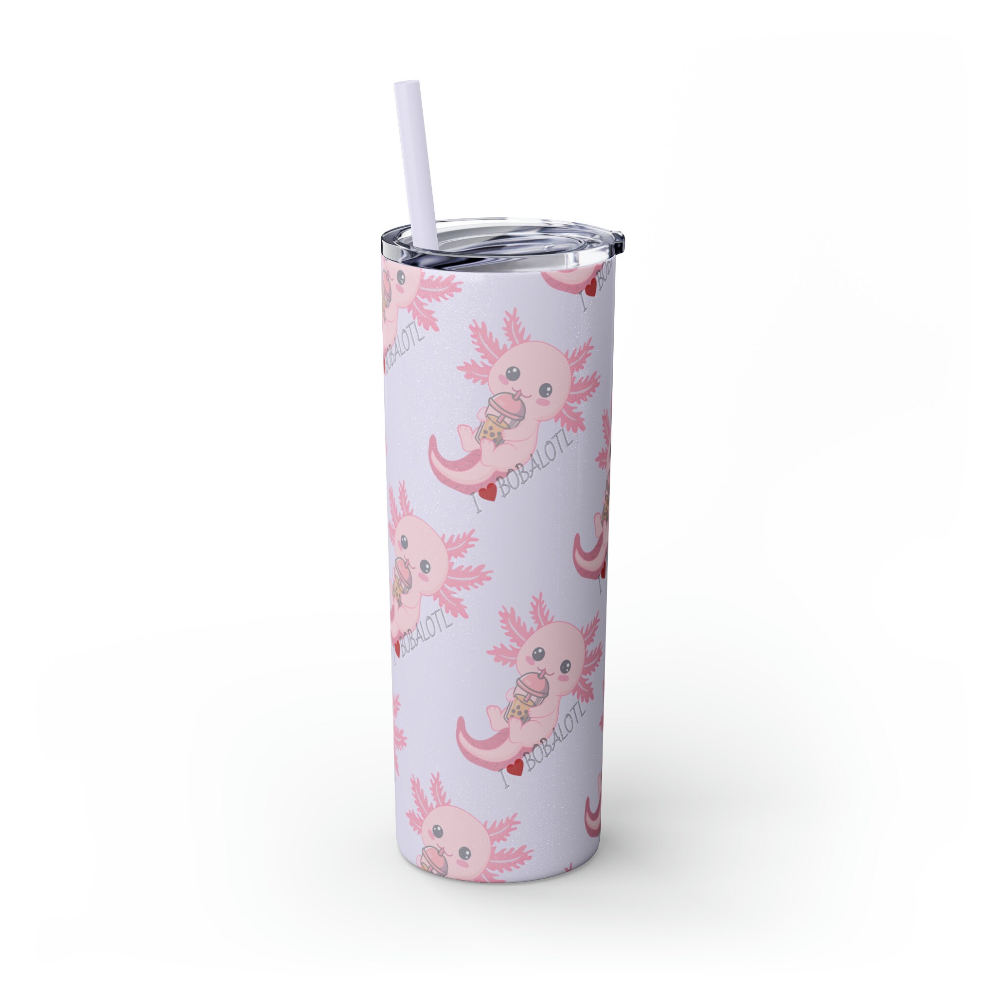 Axolotl Tumbler, Boba Tea, Bubble Tea, Bubble Tea Cup, Boba Cup, Boba ...