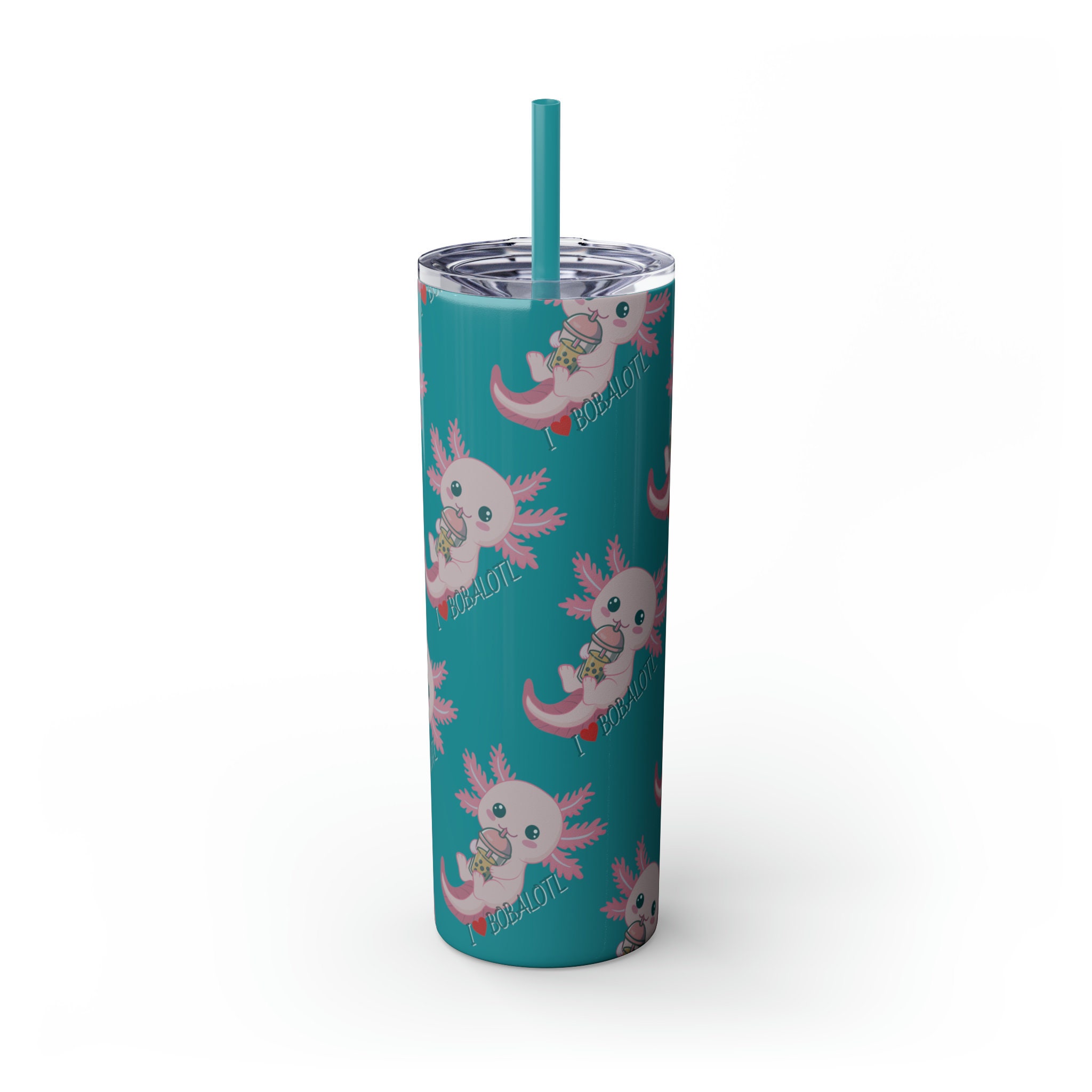 Axolotl Tumbler, Boba Tea, Bubble Tea, Bubble Tea Cup, Boba Cup, Boba ...