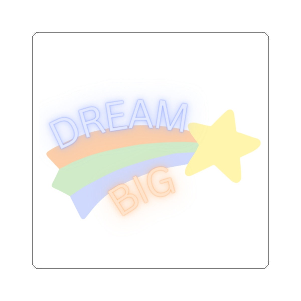 Cut Stickers Positive Quotes Water Bottle Sticker Dream Big Car Decal ...