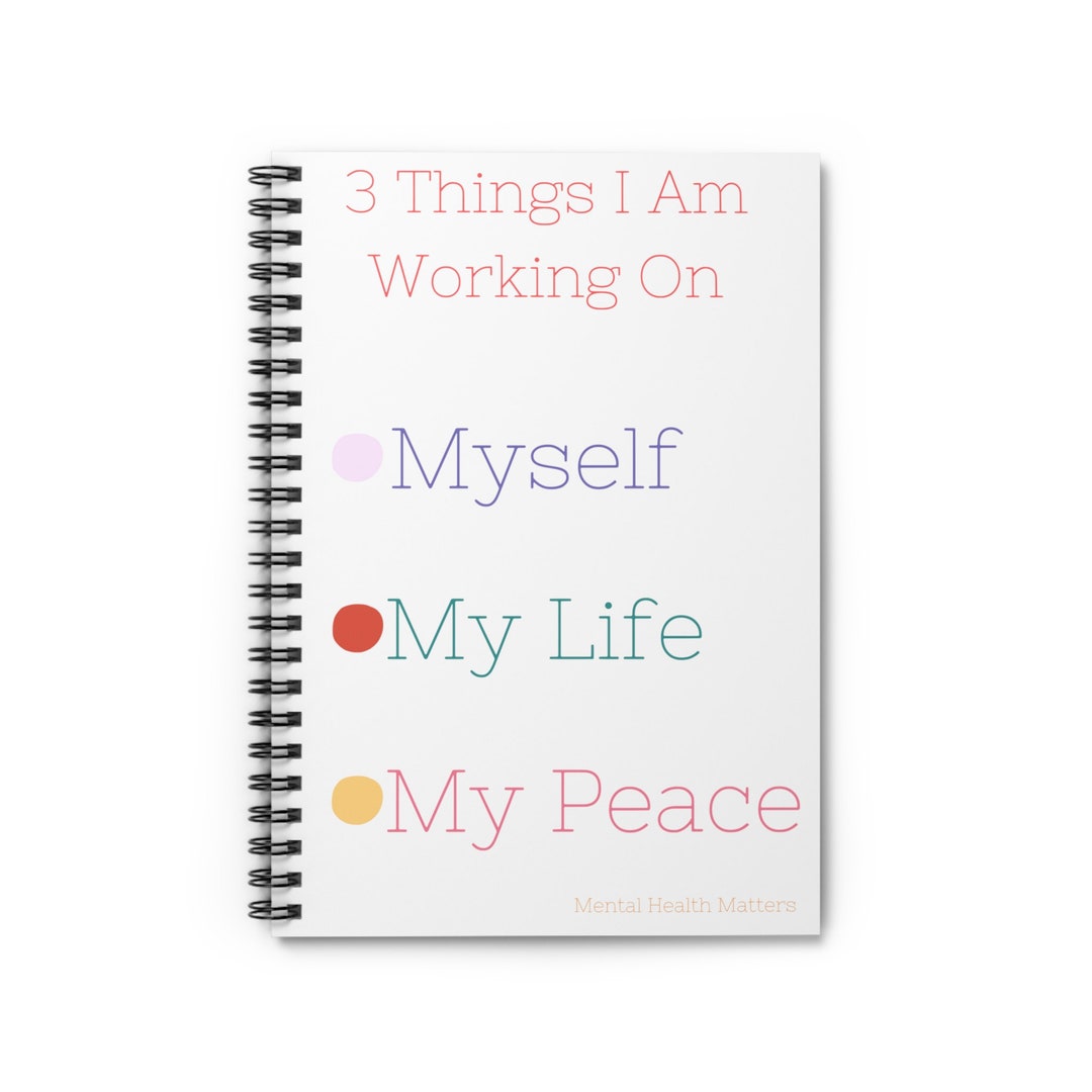 Mental Health Journal, Therapy Journal, Anxiety Notebook, Self Care ...