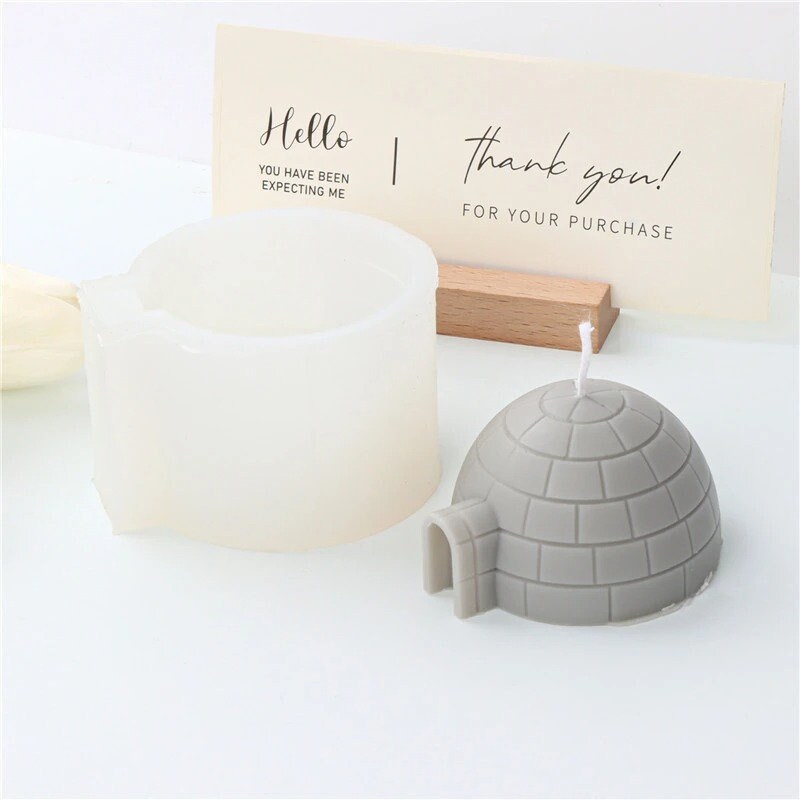 Silicone Igloo Mold , Building Candle Craft , 3D Silicone Igloo Food ...