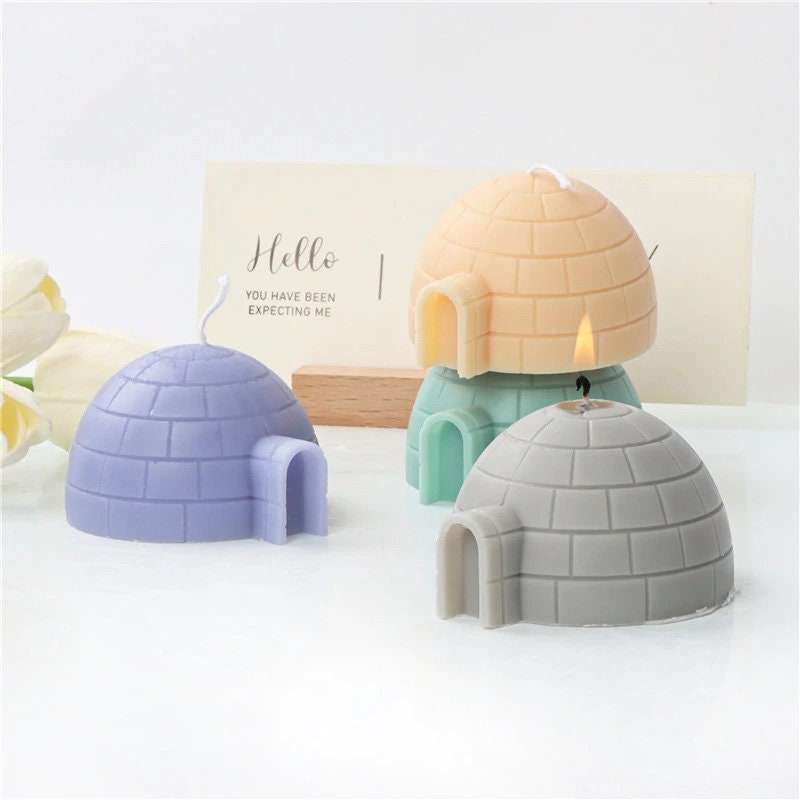 Silicone Igloo Mold , Building Candle Craft , 3D Silicone Igloo Food ...