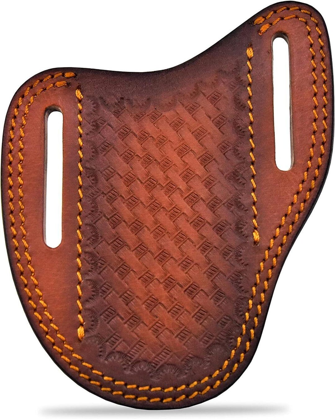 Custom 100% Genuine Pan Cake Leather Sheath Handmade for Hunting ...