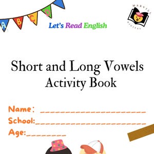Activity Book/ Short and Long Vowels - Etsy