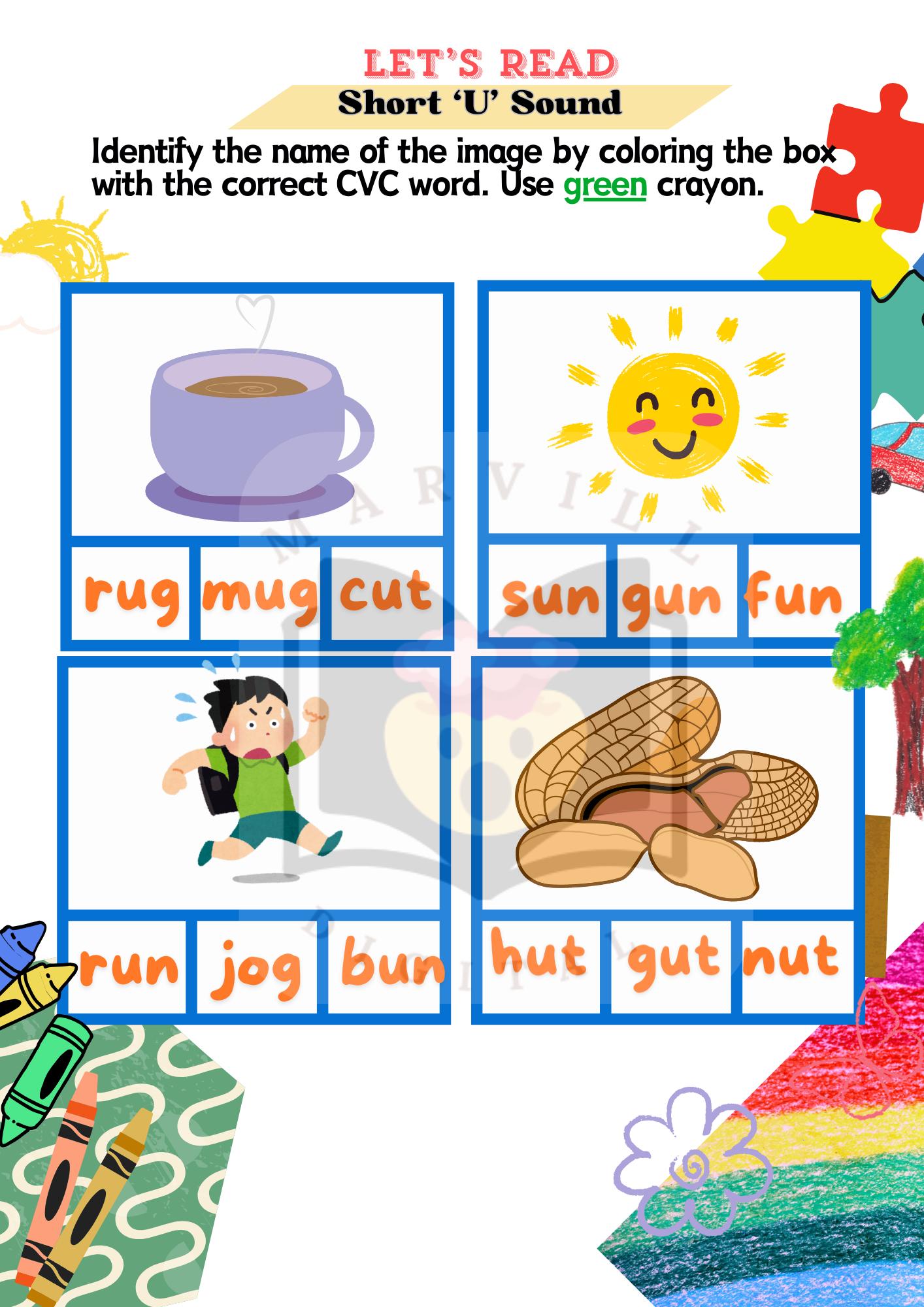 Activity Book/ Short and Long Vowels - Etsy