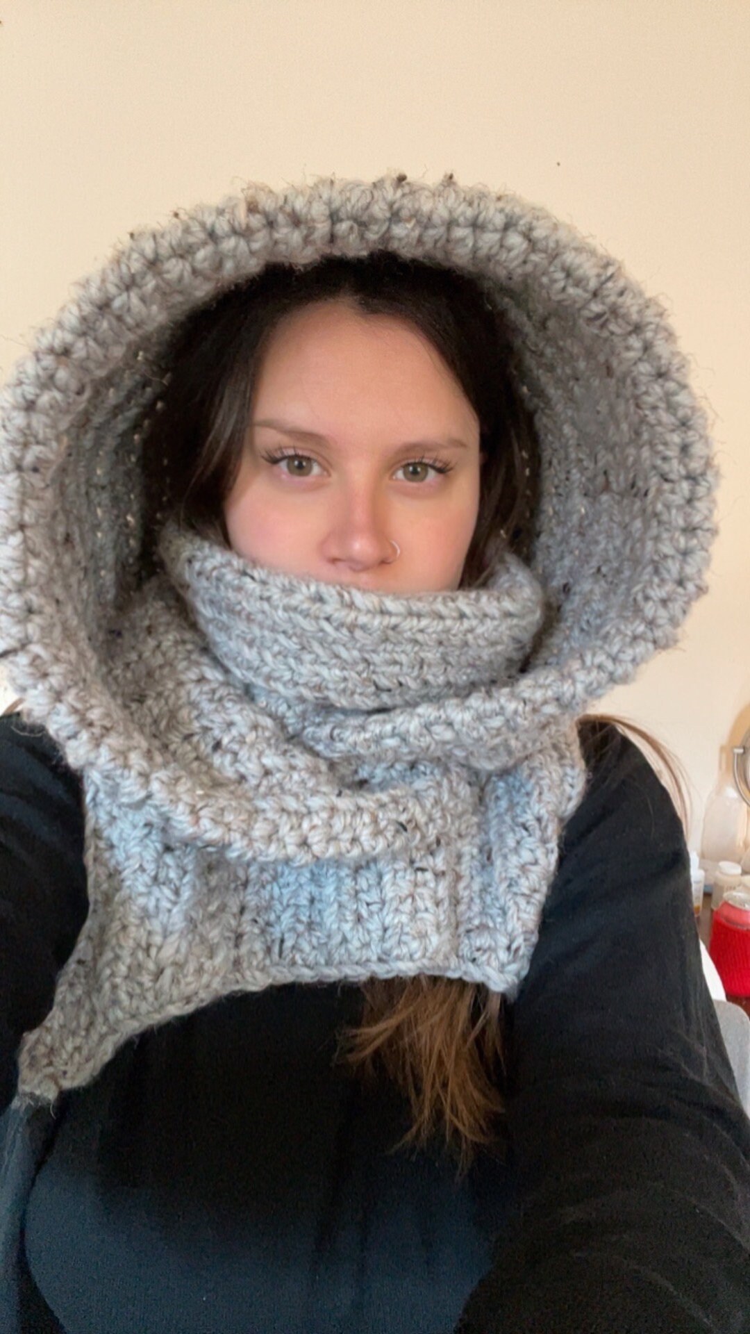 MATRIXX HOOD Hooded Cowl Viral Hood Crochet Cowl Handmade - Etsy