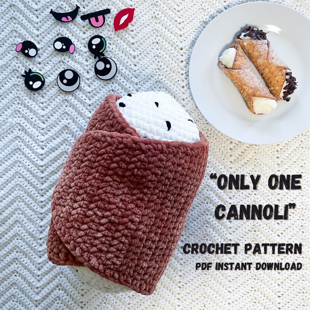 PATTERN only One Cannoli Crochet Pattern Cannoli - Etsy